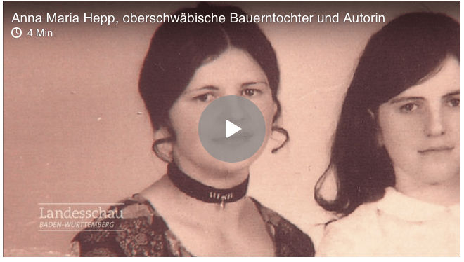 Anna Maria Hepp in der Landesschau – Literaturnetzwerk Oberschwaben